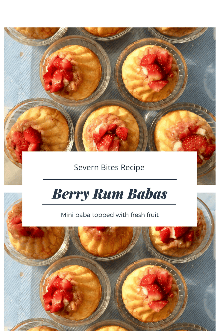 Mini berry rum baba recipe - Bread classes in Gloucestershire